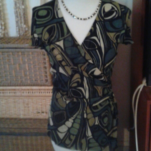 Spense | Tops | Nwot Spense Black And Different Khakis In A Design ...